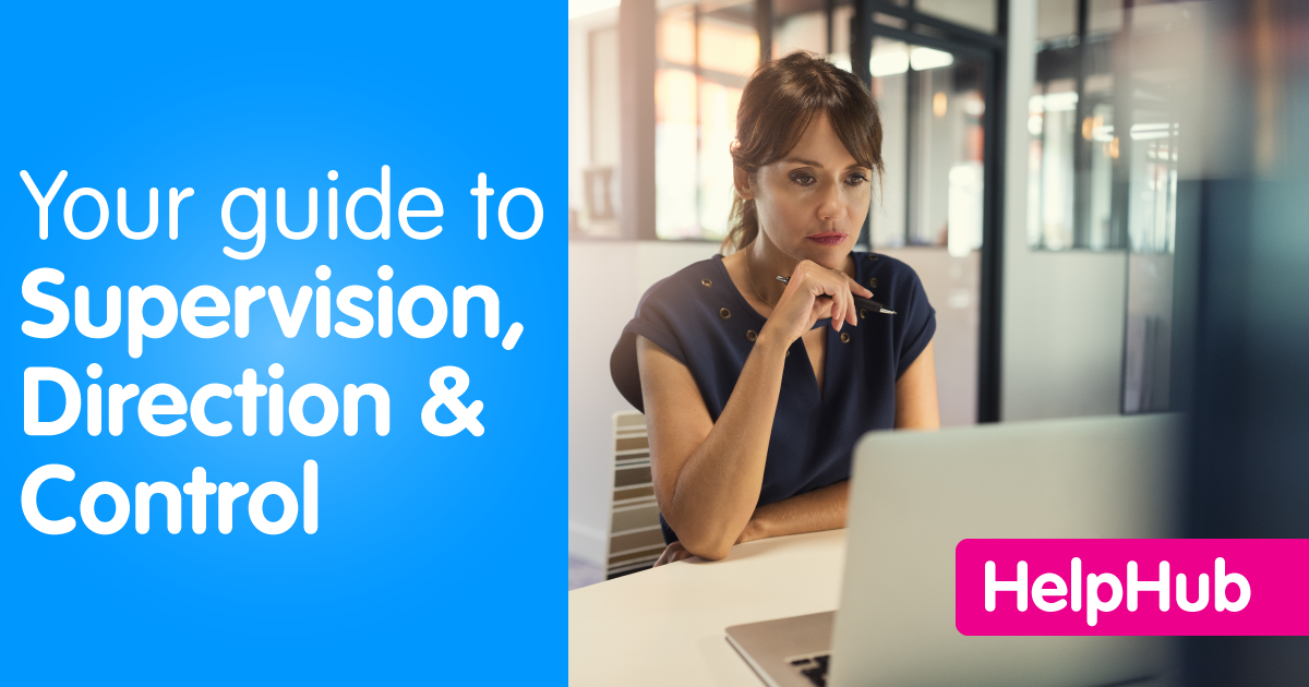 Your guide to Supervision, Direction and Control | PayStream